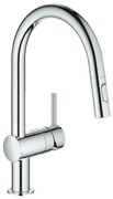 Dřezová baterie Grohe Minta s vytahovací sprškou chrom 32321002