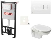 Cenově zvýhodněný závěsný WC set Alca do lehkých stěn / předstěnová montáž + WC Ceramia S-Line Pro SIKOASP4