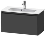 Duravit Ketho.2 - Umyvadlová skříňka 44x81x39 cm, 1 zásuvka, grafit mat K25056049490000
