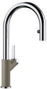 Blanco Carena S - Dřezová baterie s výsuvnou sprškou, tartufo/chrom 521376