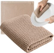 Camerazar Bavlněná kuchyňská utěrka 34 cm hnědá