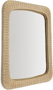 Nástěnné zrcadlo s ratanovým rámem 58x79 cm Zilna – Kave Home