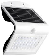 Exteriérové ​​solární nástěnné LED svítidlo Butterfly, 1x LED 3,2w, bílá, pohybový senzor