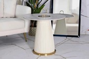 Designový konferenční stolek Venturo 60 cm krémový