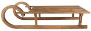 Hnědá antik dřevěná dekorace sáně Sledge Vintage - 100*37*27 cm