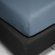Bierbaum jersey prostěradlo šedomodrá - 180-200 x 200 cm