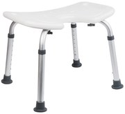 BISK Erga Handicap PRO, obdélníková židle do sprchy 485x465x535 mm, bílá, ERG-07640
