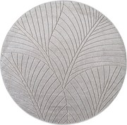 Kulatý vnitřní a venkovní koberec ve stříbrné barvě ø 160 cm Nova 1203 – Ayyildiz Carpets