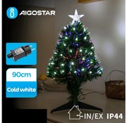 Aigostar - LED Venkovní vánoční stromek LED/3,6W/230V 90 cm IP44 studená bílá