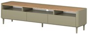 TV stolek Elivo 200 cm na nožkách - eukalyptus / dub baltic dune