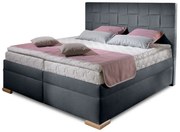 ND Giardino Boxspring 160x200cm tmavěšedá