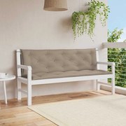 Poduška na zahradní lavici taupe 150x(50+50)x7 cm látka oxford 315024