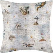 Krepový perkálový povlak na polštář Zasněný Malý princ Velikost: 70 x 90