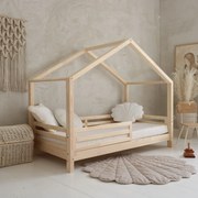 Lightwood Domečková postel Housebed Fello - 100 x 200 cm / přírodní