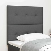 Výškově nastavitelné čelo postele Tmavě šedá 80 cm textil 3337783