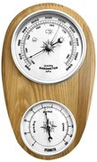 JVD Dřevěný hranatý vlhkoměr a barometr JVD BA231/68