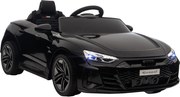 HOMCOM Dětské elektrické auto, Dětské auto s dálkovým ovládáním, AUDI RS e-tron GT pro děti s bezpečnostním pásem, klaksonem, hudbou a světlomety, do