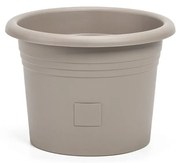 Plastia Samozavlažovací květináč Narza pr. 30 cm, taupe, pr. 30 cm