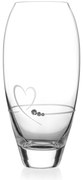 Diamante křišťálová váza Petit Heart se Swarovski krystaly 18 cm