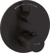 Kludi Nova Fonte - Termostatická baterie pod omítku, pro 2 spotřebiče, broušený Gunmetal 20810N215