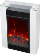 EL Fuego Elektrický krb Tessin bílý, 900/1 800 W, 58 x 79,5 x 17 cm