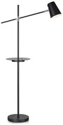 Markslöjd 107307 - Stojací lampa s USB LINEAR 1xE14/40W/230V