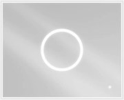 Mexen Koga, LED koupelnové zrcadlo s podsvícením 100 x 80 cm, 6000K, ochrana proti zamlžování, 9821-100-080-611-00