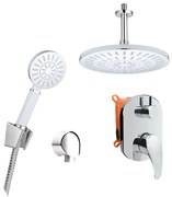 Mereo Sonáta - Sprchový set s baterií pod omítku, s tělesem, průměr 24 cm, chrom CB650SS2