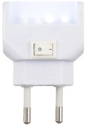 Svítidlo do zásuvky Noční 31908 GLOBO, bílá, LED, 4,7 (cm)