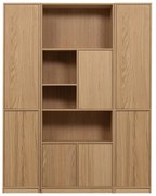 Modulární knihovna v dekoru dubu v přírodní barvě 157x199 cm Modulair – vtwonen