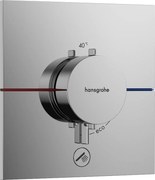 Hansgrohe ShowerSelect Comfort E, termostat pod omítku pro 1 spotřebič a další výtok, chromová, HAN-15575000