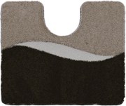 BATEX GELO - Koupelnová předložka taupe Rozměr: 50x60 cm s výřezem pro WC