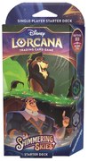 Disney lorcana shimmering skies - emerald / steel starter deck