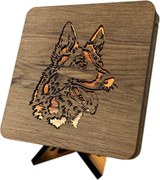 Li-Go "Německý ovčák" lampa 19x19 cm provedení povrchu: dub