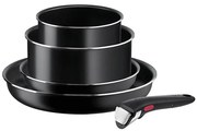 Tefal - Sada nádobí 5 ks INGENIO EASY COOK & CLEAN BLACK