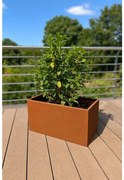 Truhlík MAXI, corten, šířka 60 cm, hnědý
