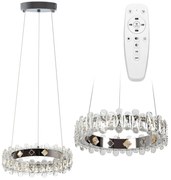 Toolight Křišťálová LED stropní lampa APP1041-CP + dálkový ovladač