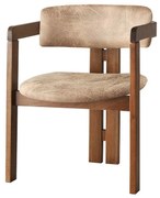 Jídelní židle CO Beige and Walnut