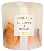 Vonná svíčka Skořice a pomeranč 470g - Stoneglow Candles