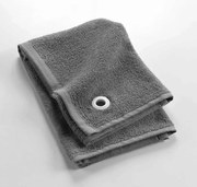 Antracitový froté bavlněný ručník 50x50 cm Cuistot – douceur d'intérieur