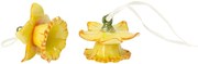 Villeroy & Boch Mini Flower Bells sada 2 ks porcelánových zvonečků, narcisy 14-5487-5522