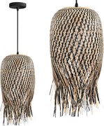 Toolight BOHO, stropní svítidlo 1xE27 APP1327-1CP, přírodní hnědá, OSW-05678