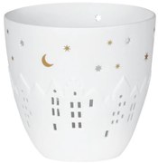 räder Porcelánový svícen Poetry Houses, bílá barva, porcelán