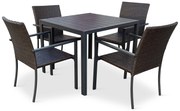 Nábytek Texim Zahradní jídelní set Viking M + 4x židle WICKER PAT