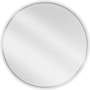 Mexen Loft, kulaté koupelnové zrcadlo 80 cm, barva rámu broušená ocel, 9850-080-080-000-10