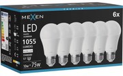 Mexen Nova 6x LED žárovka E27, A60, 10W, Neutrální - 4000K, 1055 lm - L100-E27-1040-01x06