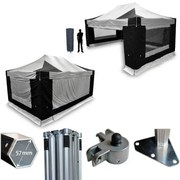 Nůžkový párty stan RedX® PROFI EXTREME 4x6 m (Nejbytelnější nůžkový párty stan 4x6 m na trhu - dostupný v 8 barvách a možností vlastního potisku)
