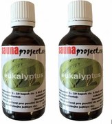 Saunaproject set eukalyptových esencí do sauny 2×50 ml