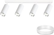 Bodové svítidlo Mica, 4x bílé/chromové kovové stínítko, w