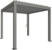 Biohort Pergola 3 x 3 křemenově šedá/stříbrná 312 x 312 cm
